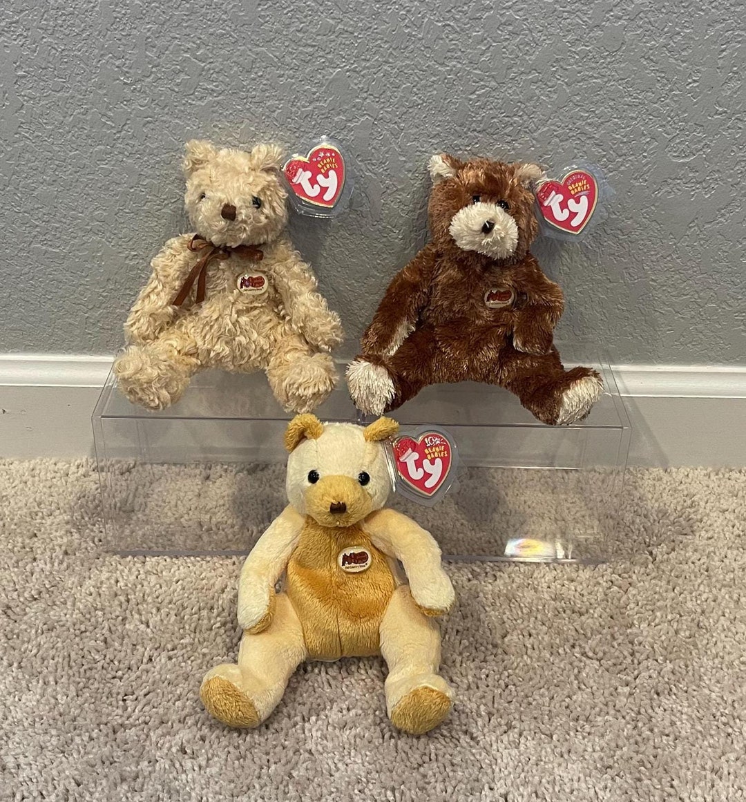 Ty Beanie Babies - Cracker Barrel Exclusive Bears - Herschel, Old Timer ...