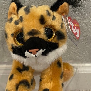 Ty Beanie Babies Large Cats Cheetahs, Leopards, Tigers, Lynx Chitakra ...