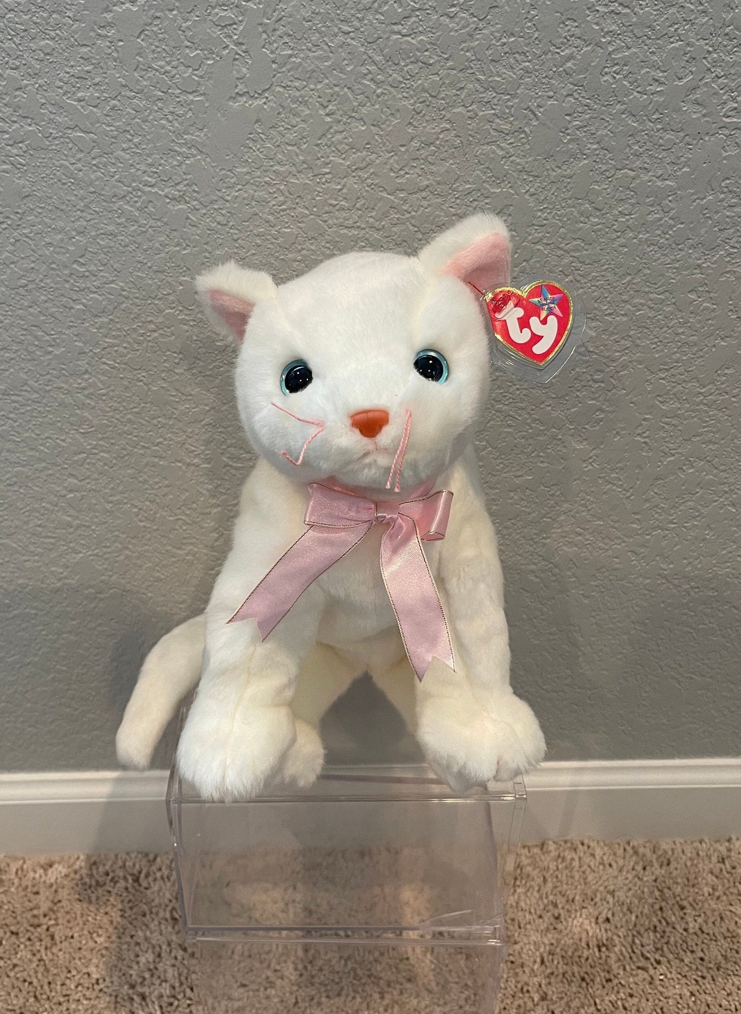 Ty Beanie Buddy (large) - Flip - Original White Cat (10") - Etsy