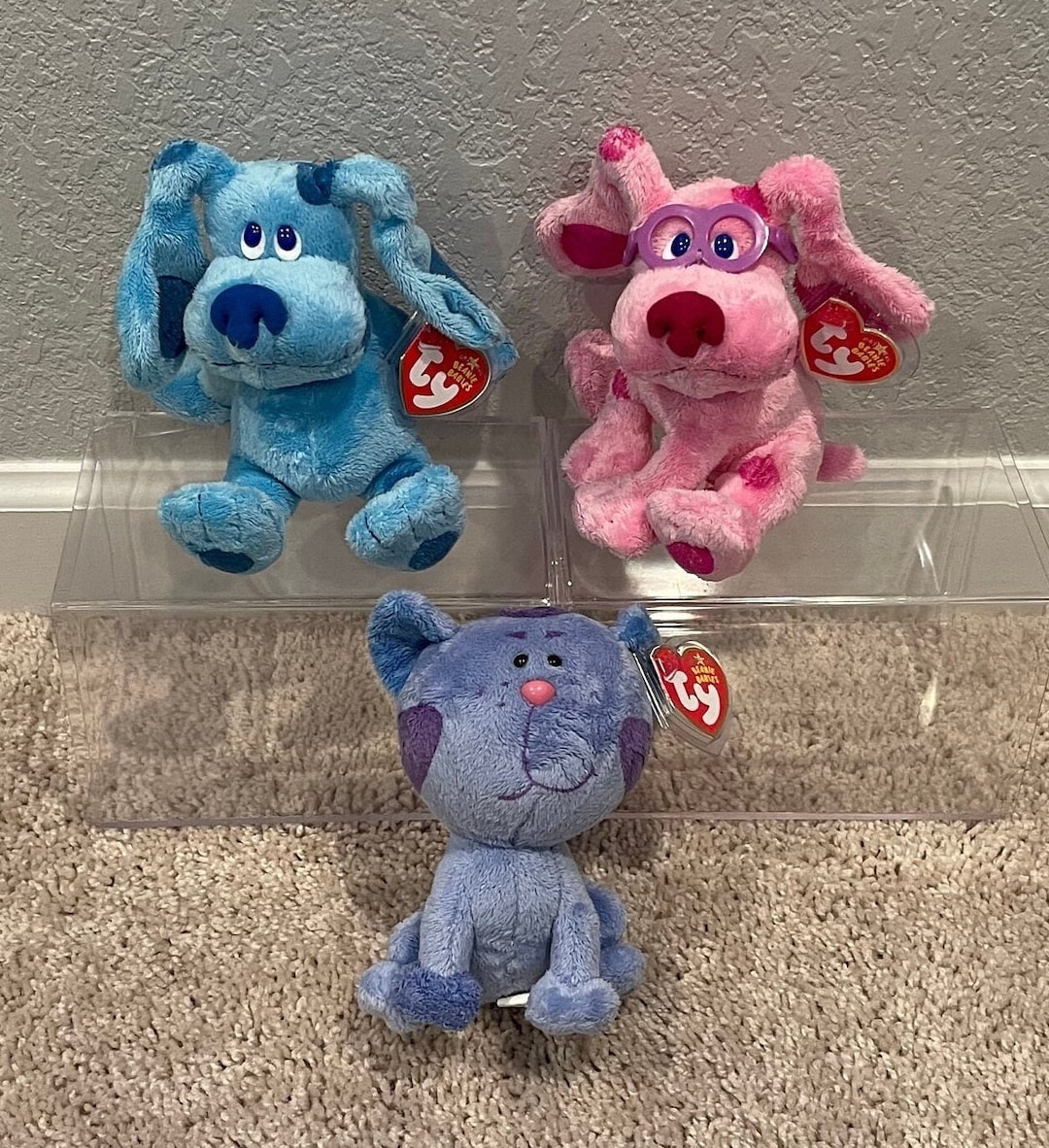 Ty Beanie Babies - Nick Jr. - Blue's Clues - Cats & Dogs - Blue ...