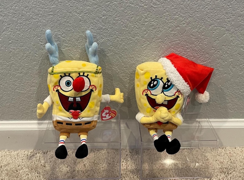 Ty Beanie Babies - Spongebob Squarepants - Christmas - Spongebob ...