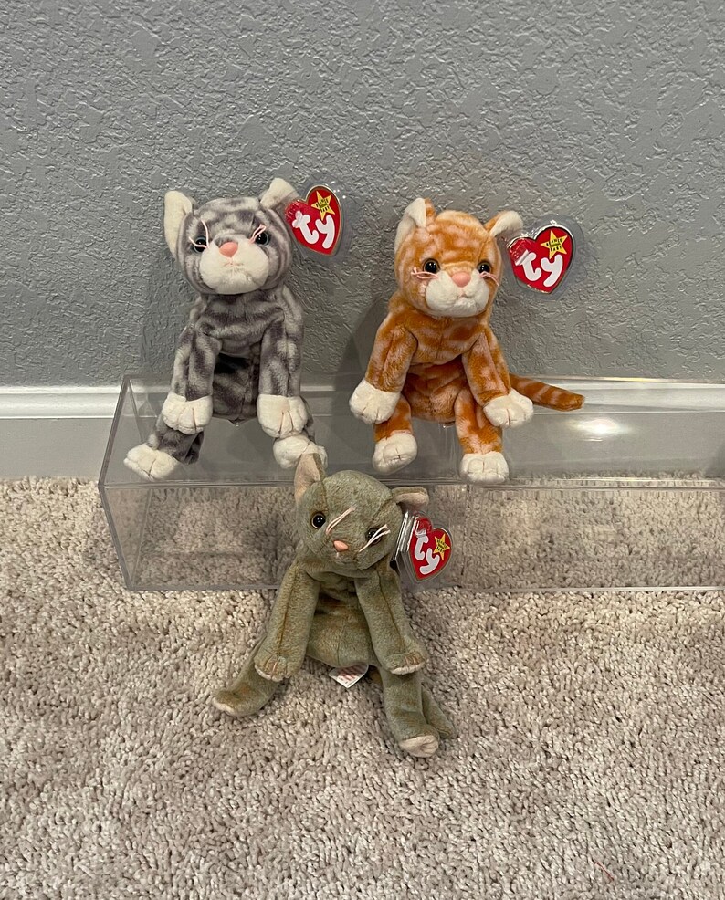 Ty Beanie Babies Cats Amber Silver Scat your Choice - Etsy