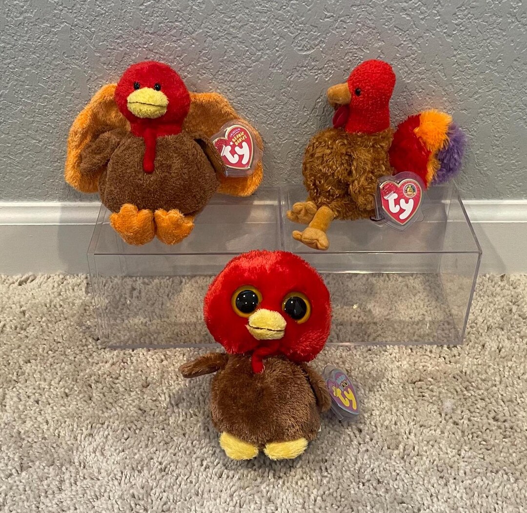 Ty Beanie Babies & Beanie Boos - Thanksgiving Turkeys - Gobbled ...