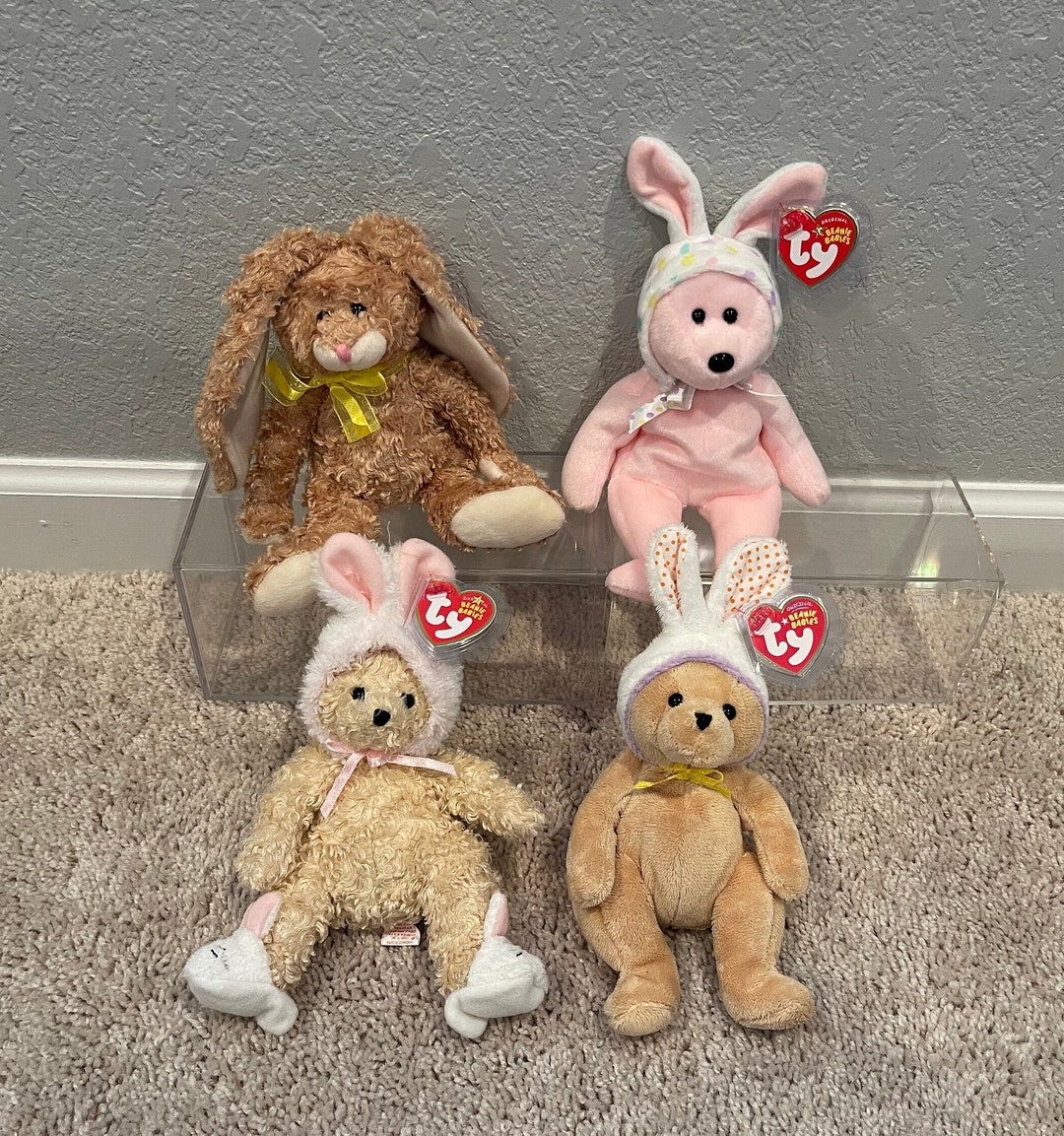 Ty Beanie Babies Easter Bunny Rabbits Harrison, Springston, Skips ...