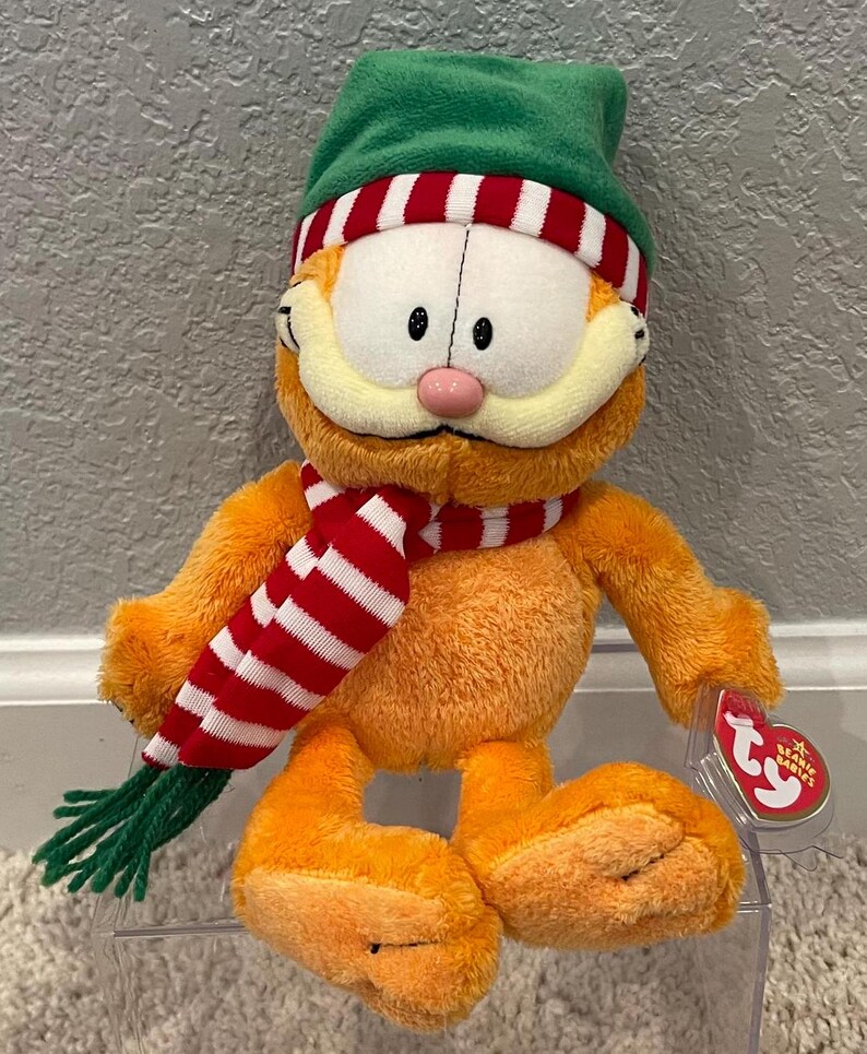 Ty Beanie Babies - Garfield - Red Heart, Don't Do Perky, Perfectly ...