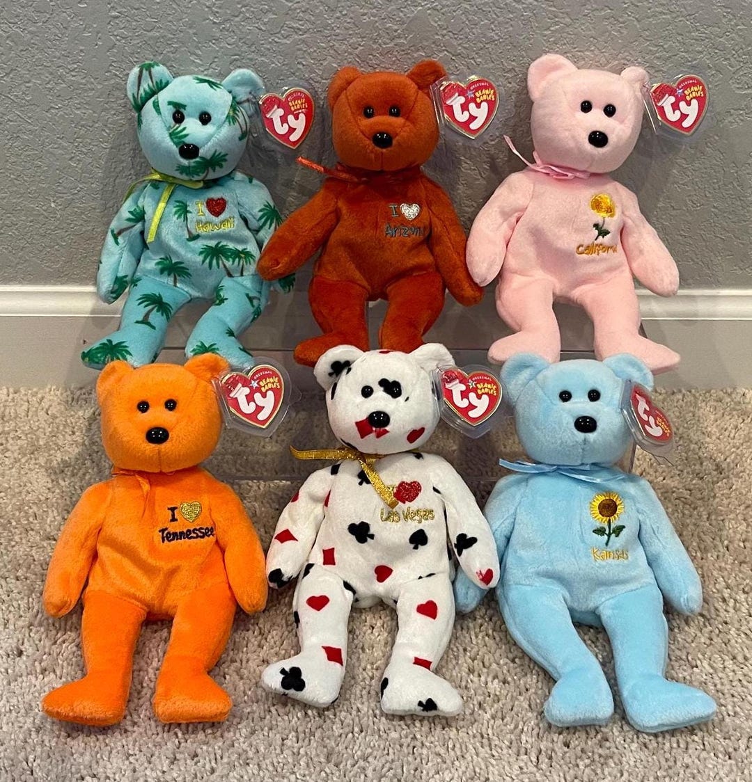 Ty Beanie Babies - "i Love" State & City Bears - Hawaii, Arizona ...