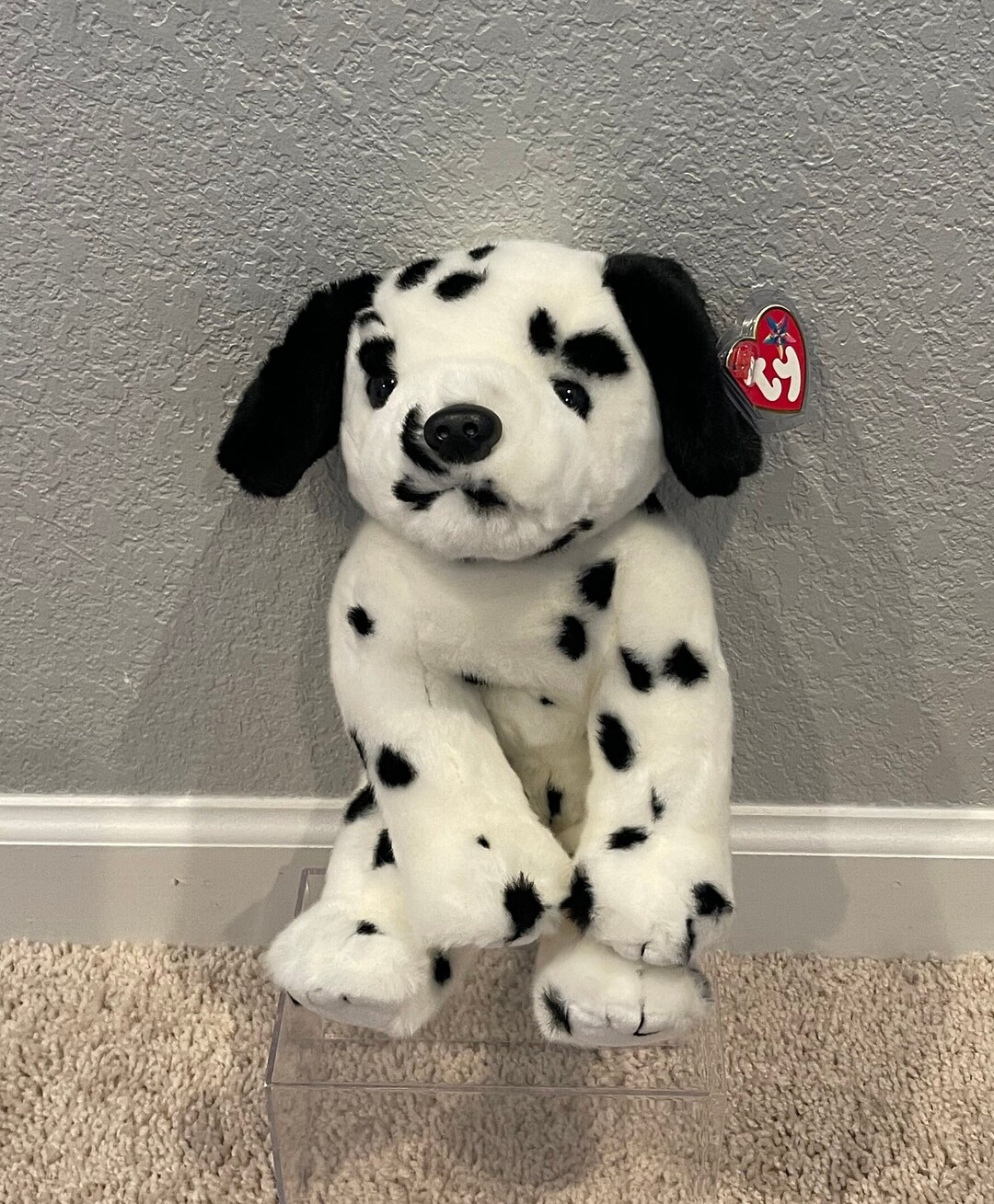 Ty Beanie Buddy large Dotty Black & White Dalmatian Dog 10 - Etsy