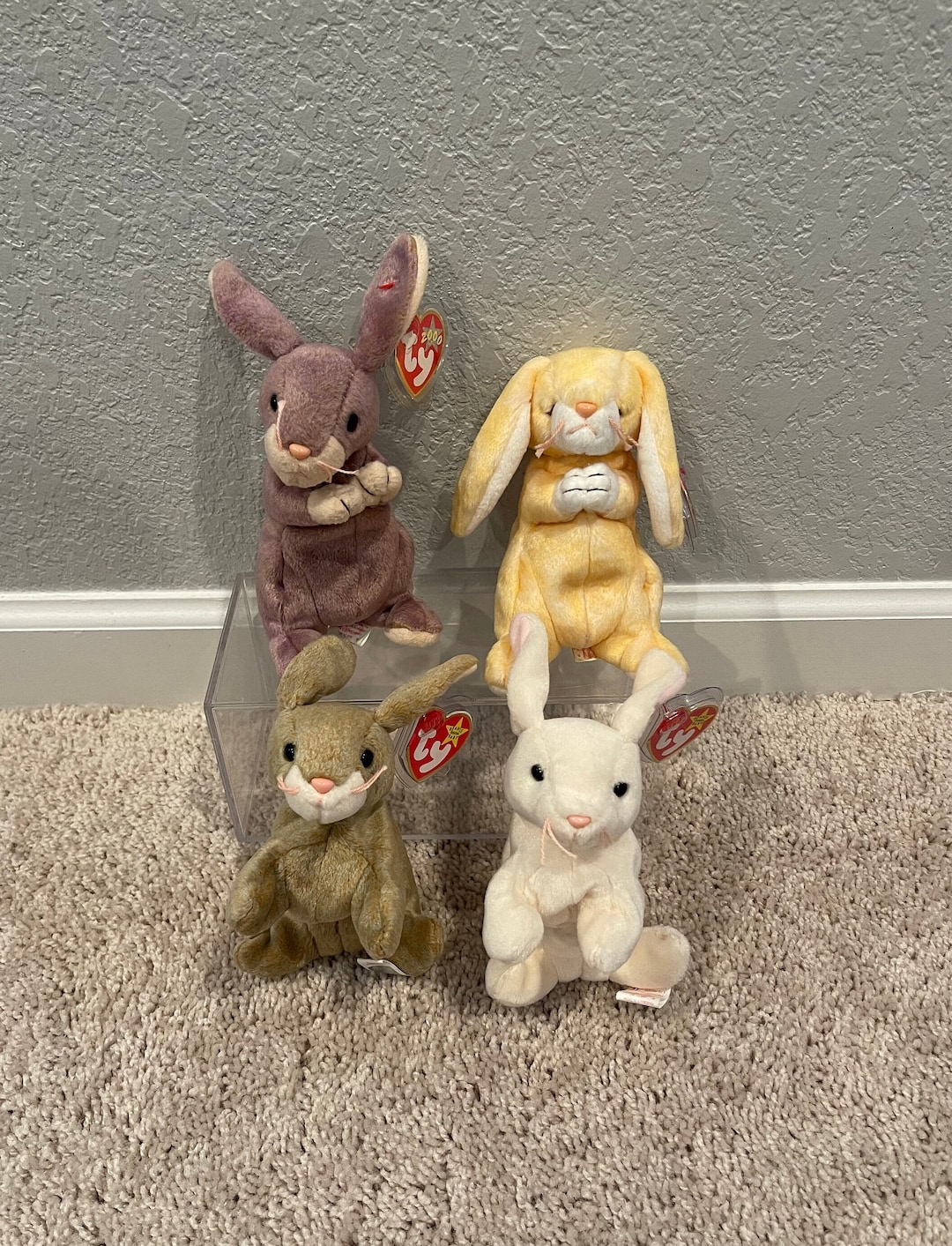 Ty Beanie Babies - Easter Bunny Rabbits - Springy, Nibbly, Nibbler ...