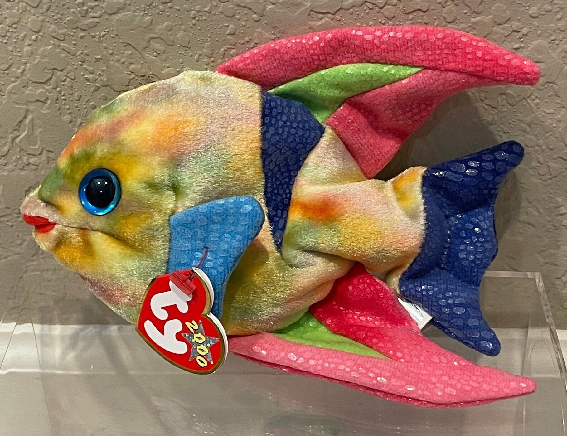 Ty Beanie Babies - Water Creatures - Crab, Otter, Fish, Flamingo ...
