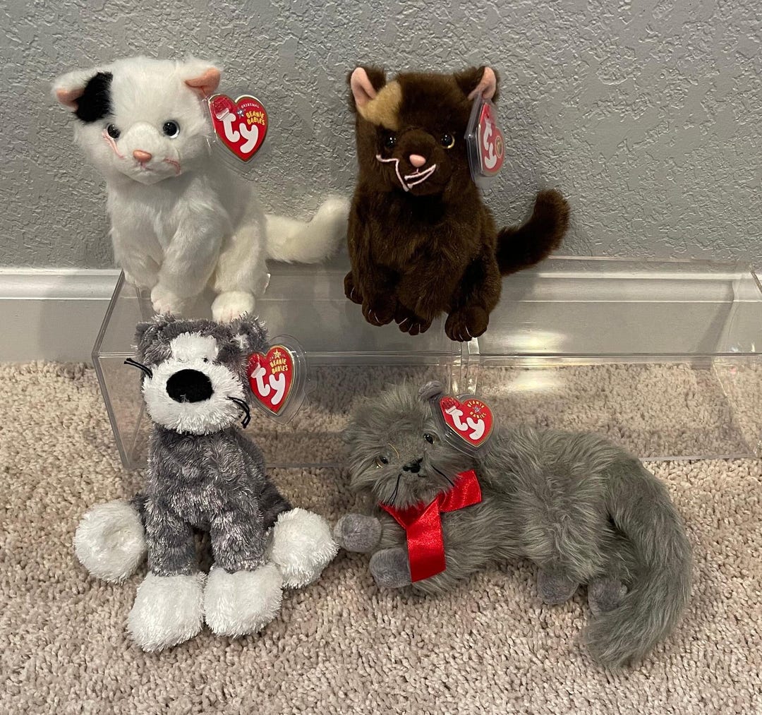 Ty Beanie Babies - Cats (HARD TO FIND) - Beani, Delilah, Fiddler ...