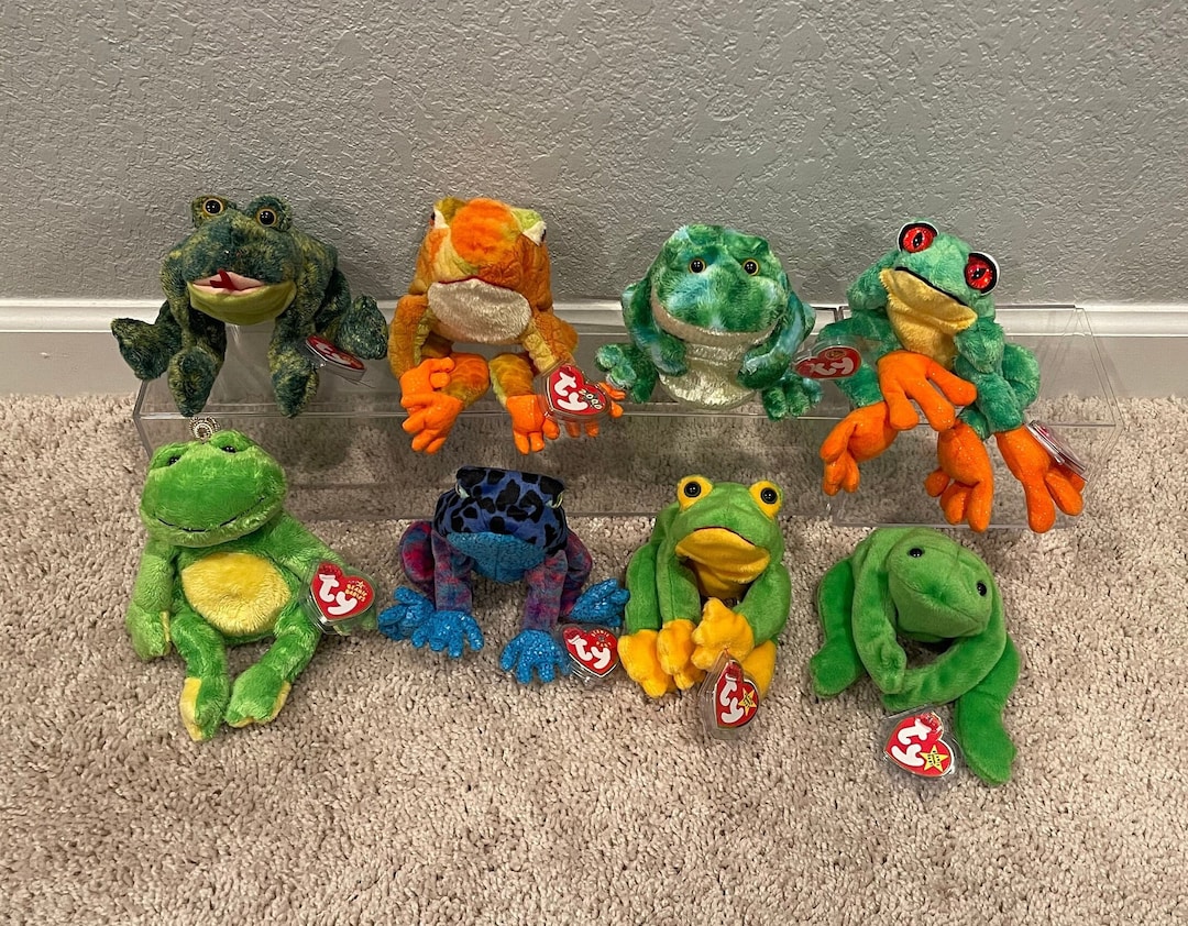 Ty Beanie Babies - Reptiles & Amphibians - Frogs - Croaks, Prince ...