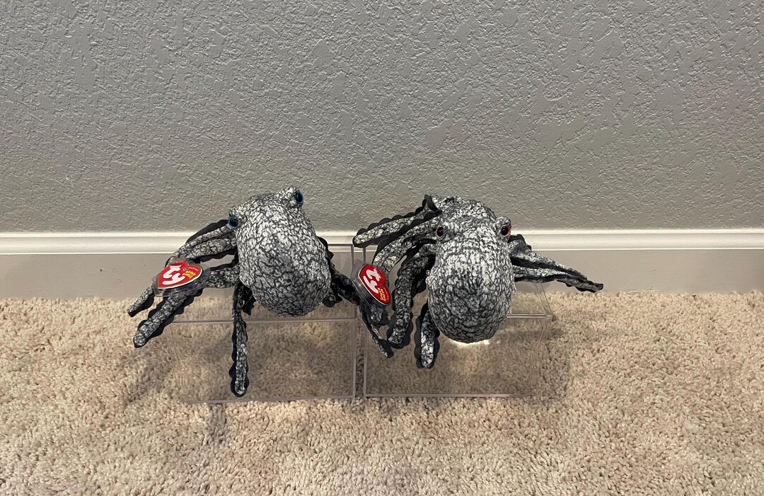 Ty Beanie Babies - Opie (squid) - Blue Eyes, Red Eyes (ty Sea Center ...