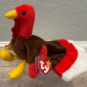 Ty Beanie Babies & Pluffies - Thanksgiving Turkeys - Gobble, Drumstick ...