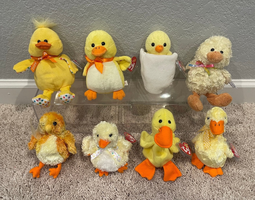 Ty Beanie Babies - Easter Chicks and Ducks - Peeps, Duck-e, Eggbert ...