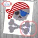 Pirate Pete Applique Design For Machine Embroidery INSTANT | Etsy