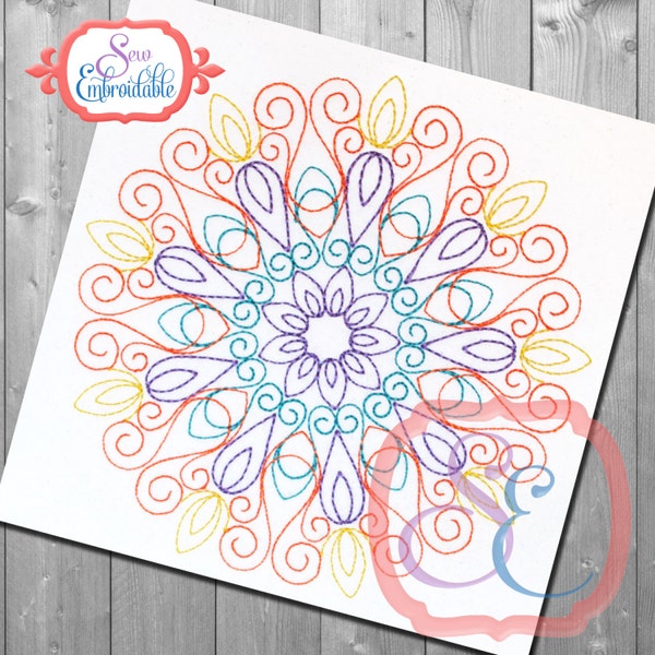 Mandala Embroidery - Etsy