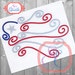 Swirl Flag Embroidery Design for Machine Embroidery INSTANT | Etsy