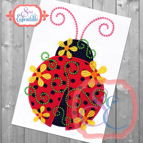 Ladybug Embroidery - Etsy