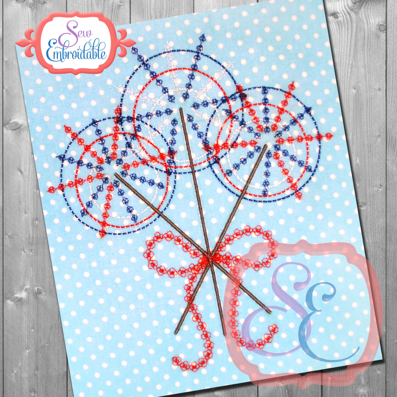 SPARKLERS Embroidery Design for Machine Embroidery Instant - Etsy