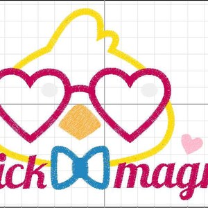 CHICK MAGNET Design for Machine Embroidery INSTANT Download - Etsy