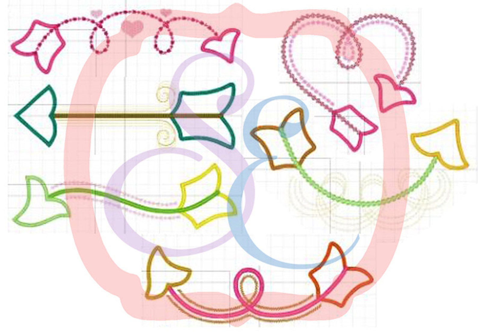 Fancy Arrow Set Embroidery Designs for Machine Embroidery - Etsy