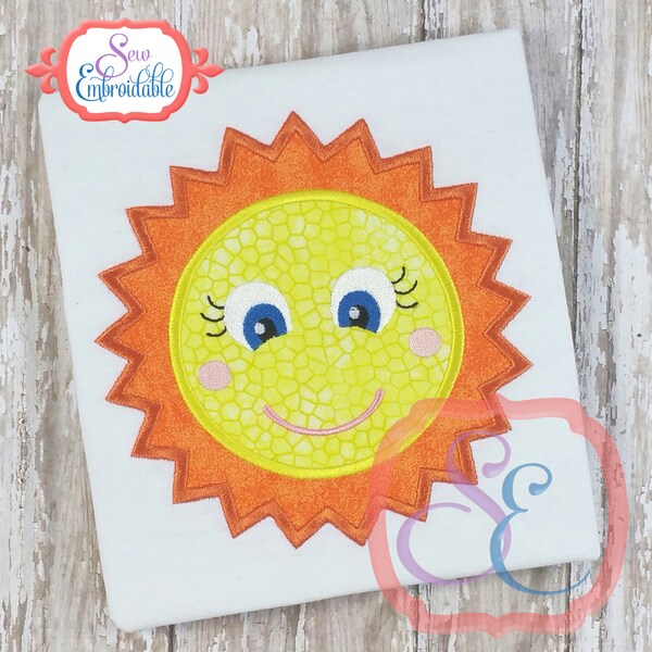 Sun Applique - Etsy