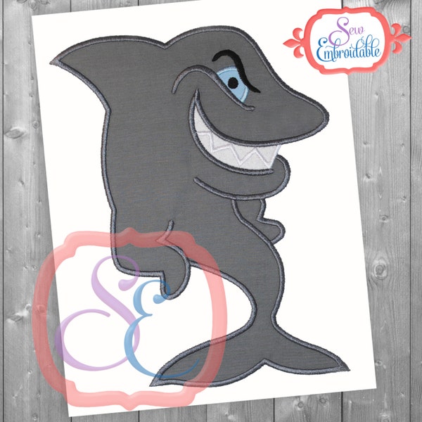 Shark Applique - Etsy