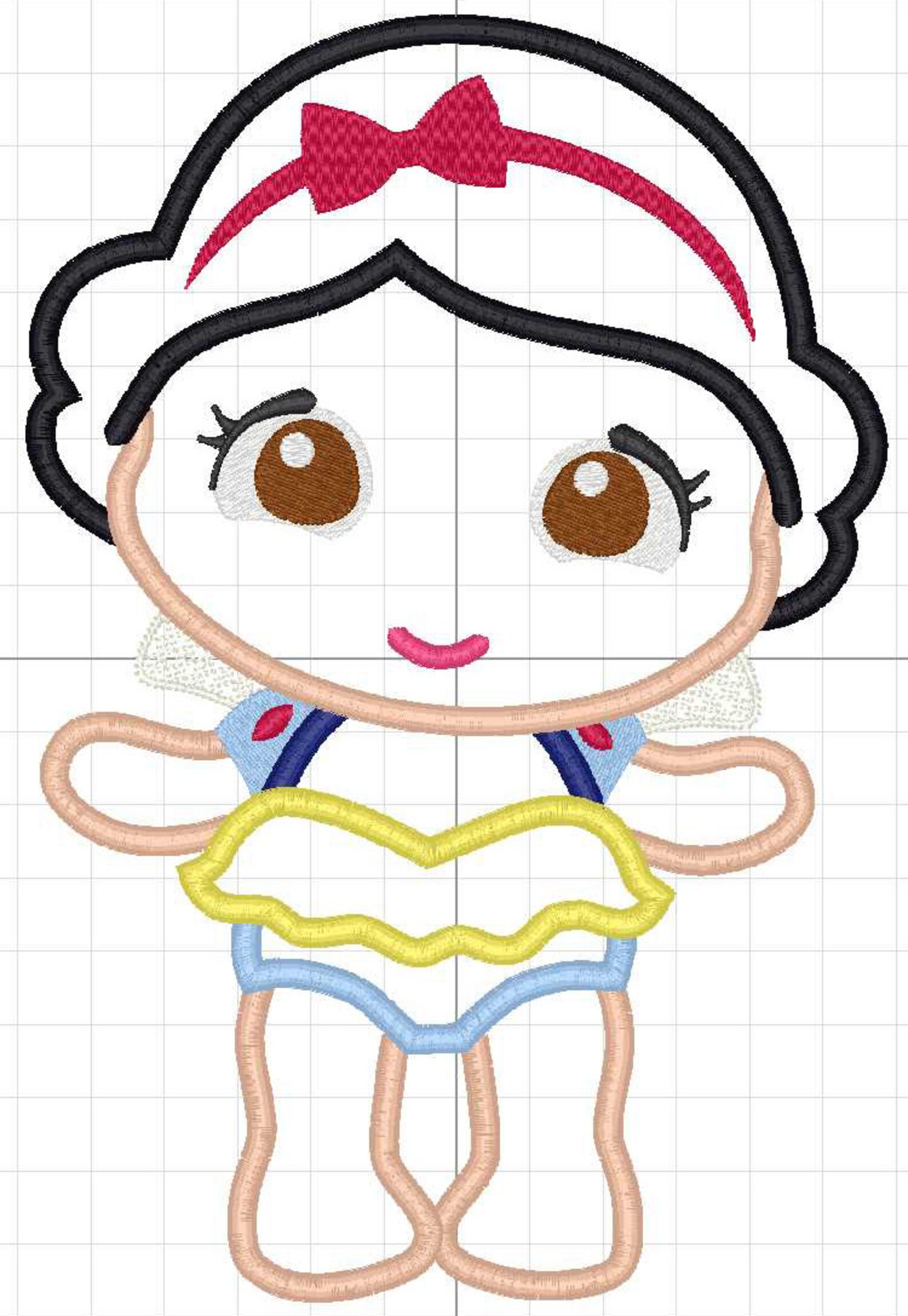 BABY Princess 1 Applique Design for Machine Embroidery | Etsy