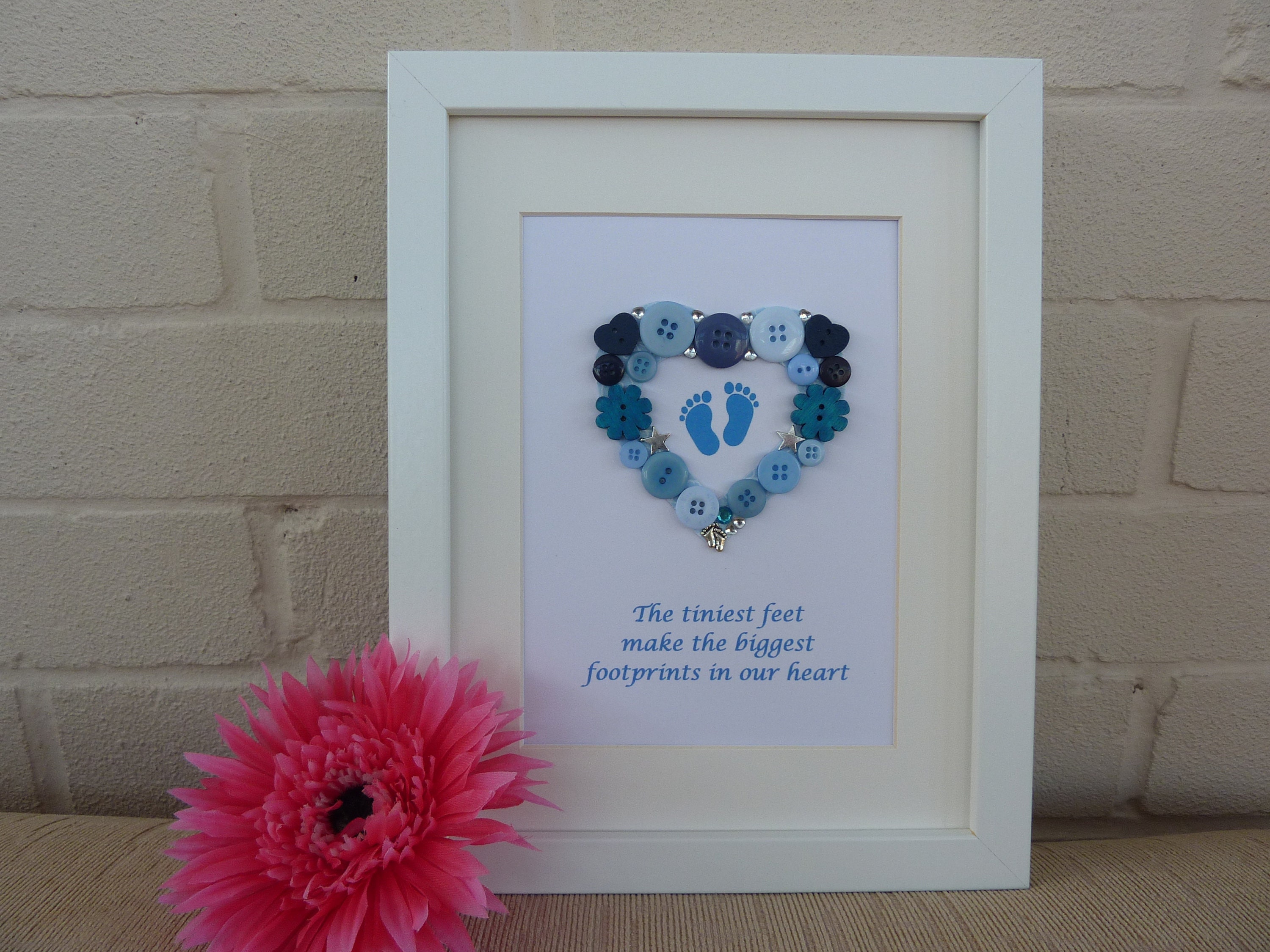 Button Heart Gift New BabyNew Baby Gift Christening Gift | Etsy
