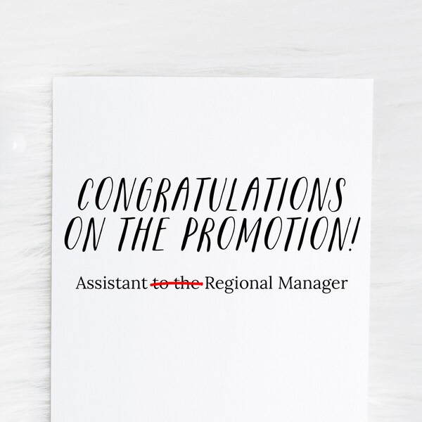 Congrats on Promotion - Etsy
