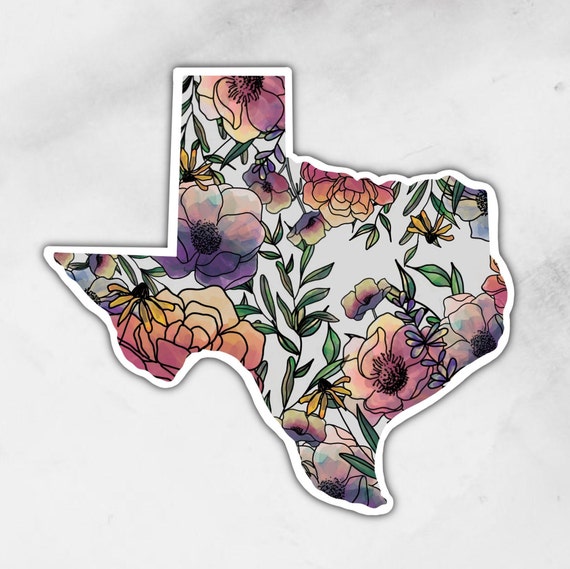 Texas Sticker | Etsy
