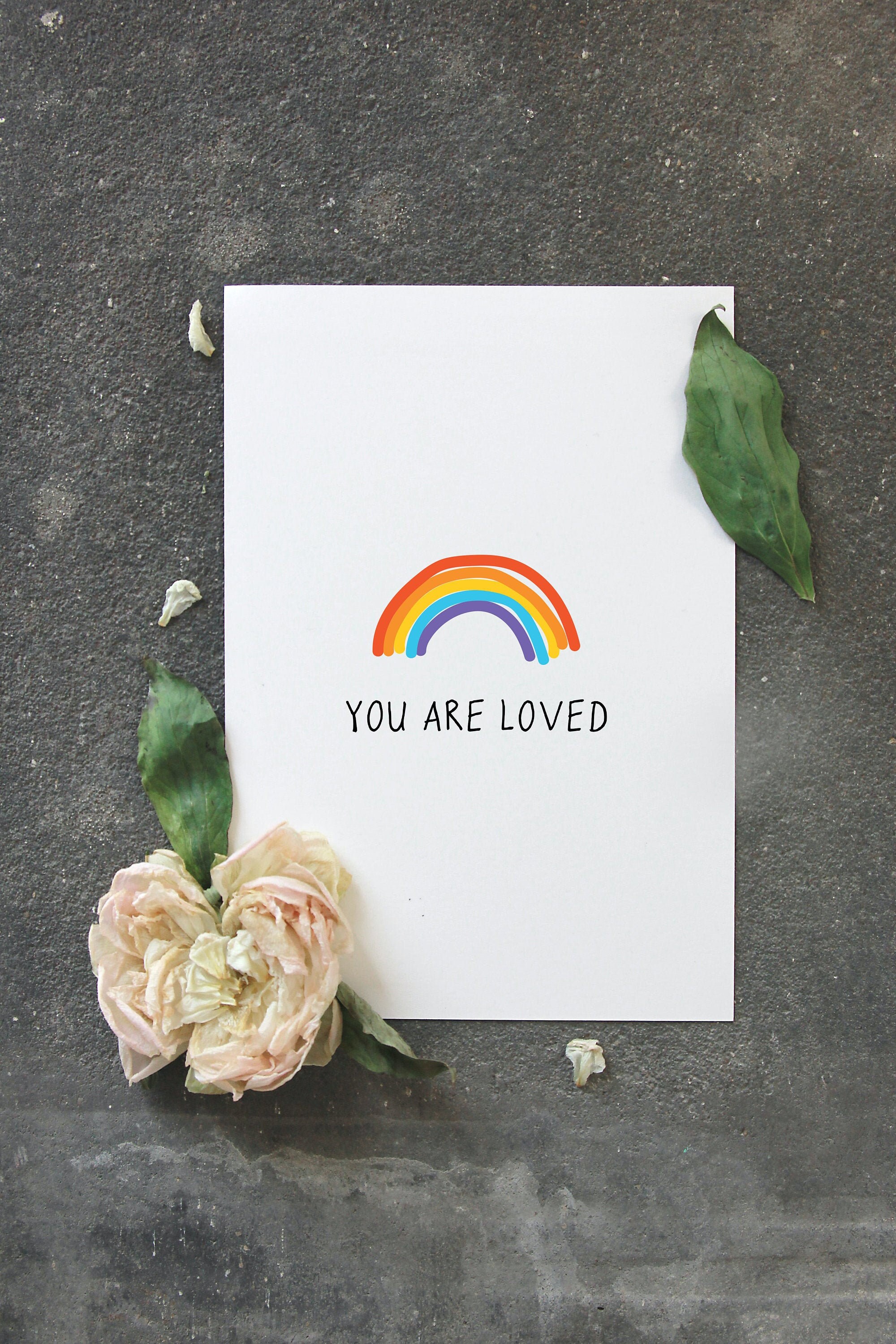 You Are Loved | Greeting Card - Etsy