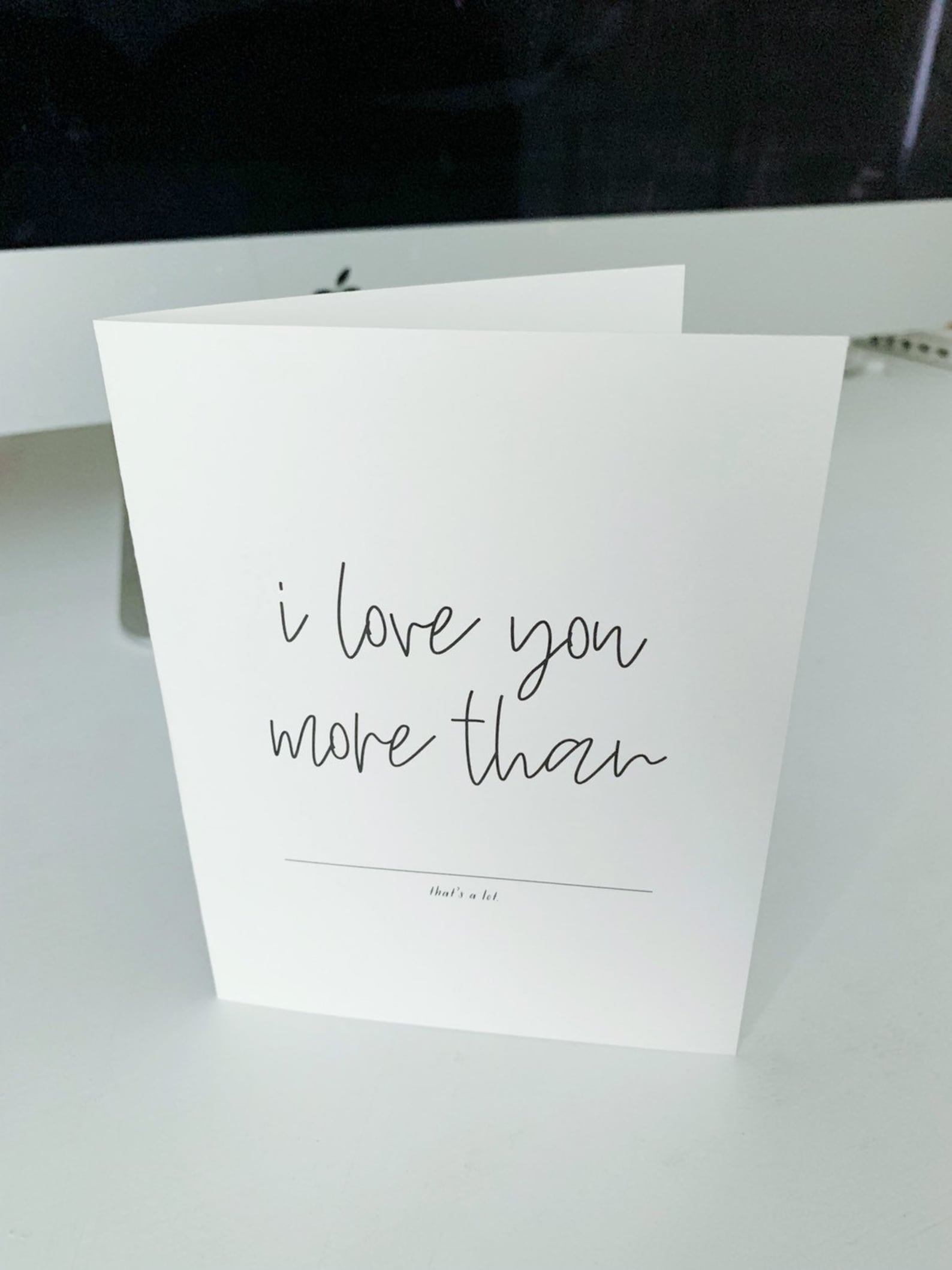 Fill in the Blank I Love You More Than ____. Greeting Card | Etsy