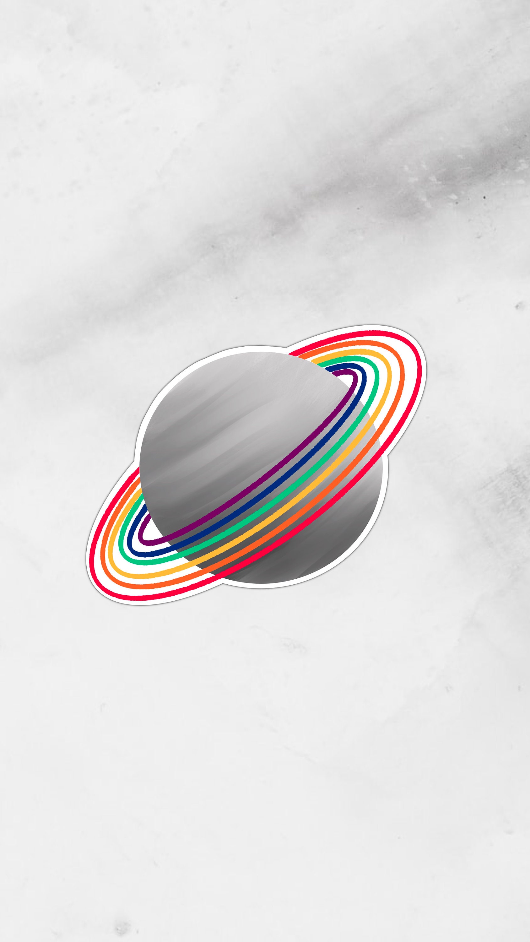 Rainbow Planet Sticker - Etsy