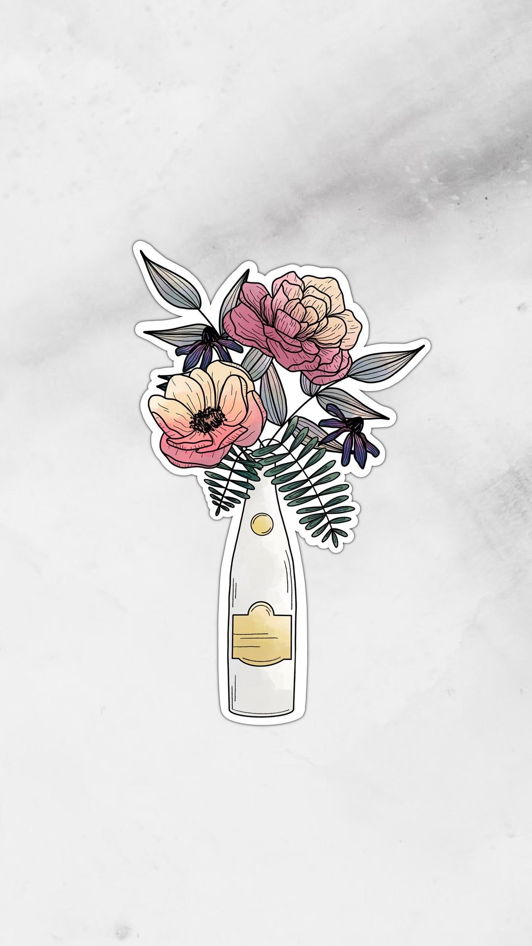 Topo Bouquet | Sticker - Etsy
