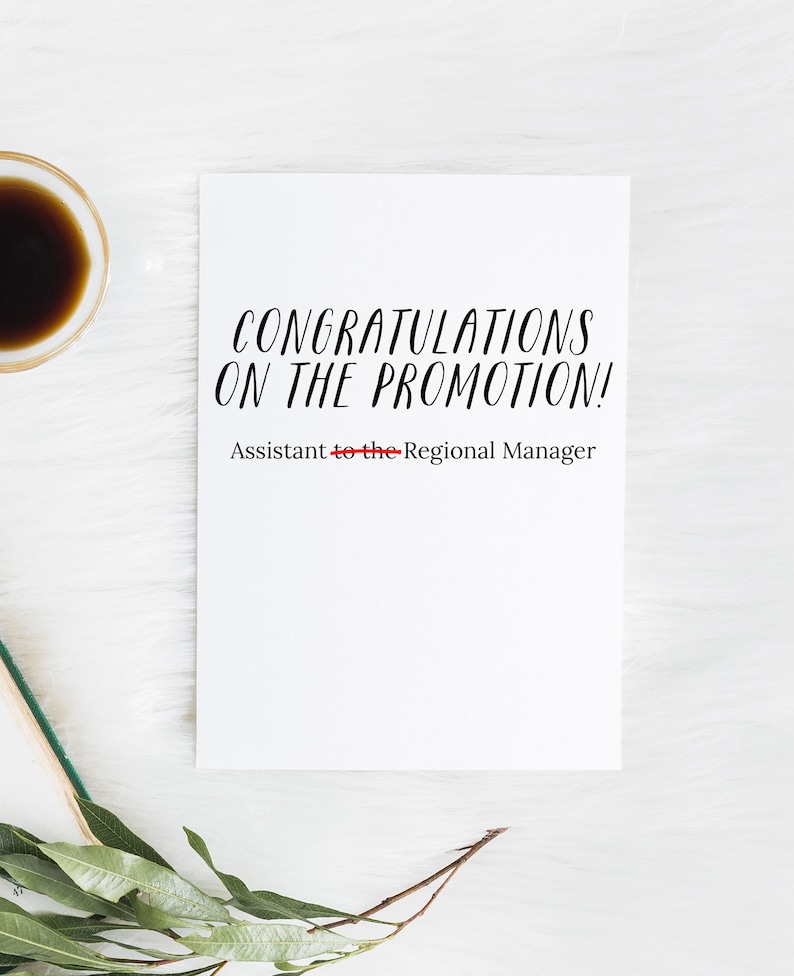 Congrats on the Promotion Greeting Card - Etsy