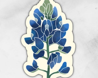 The Bluebonnet Nook Sticker, Bluebonnet Decal, Texas Sticker, Texas ...