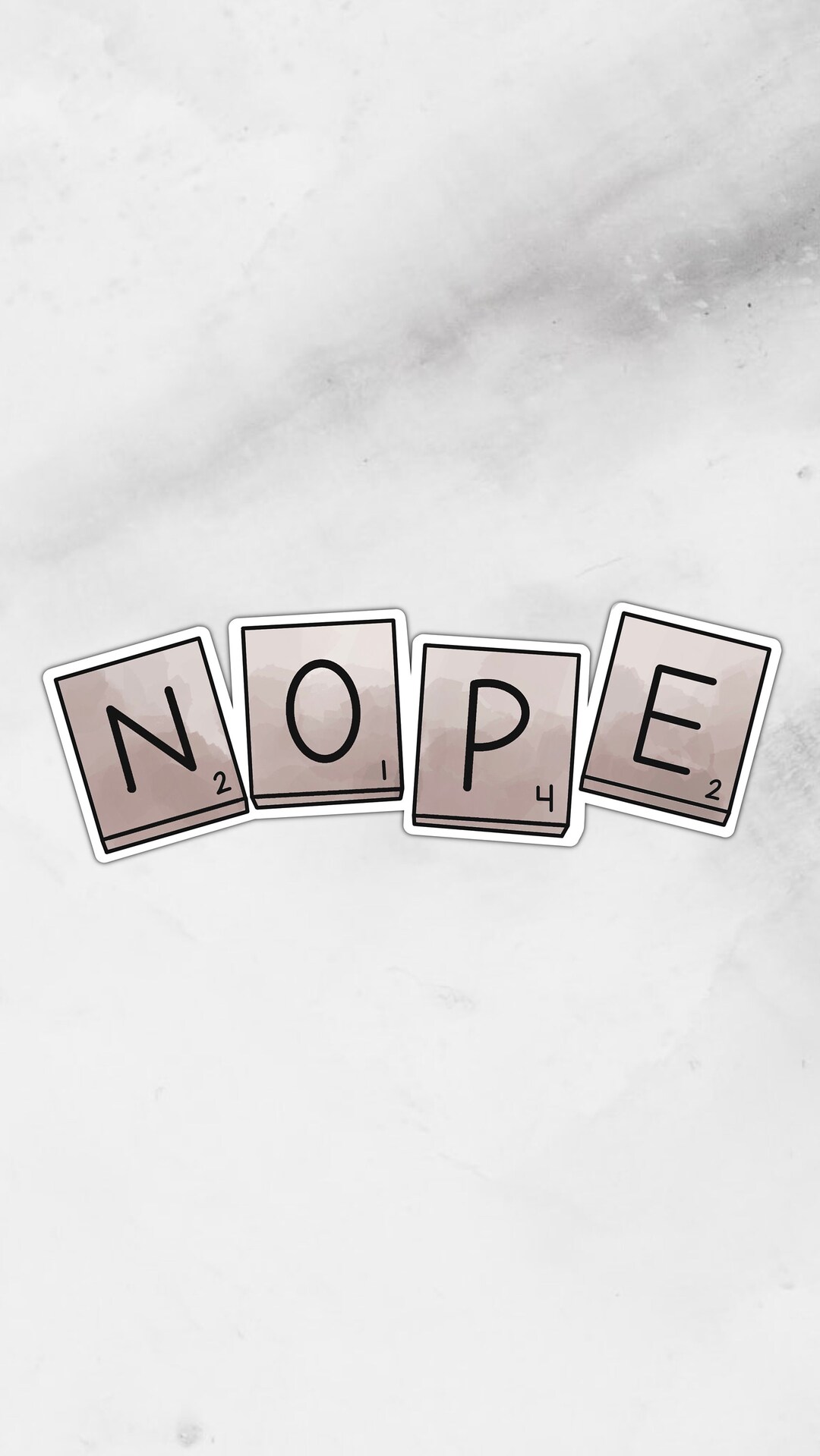 NOPE Sticker - Etsy