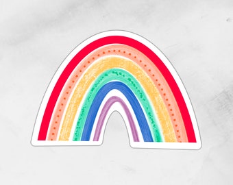 Rainbow Planet Sticker | Etsy