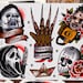 Horror Tattoo Flash Art Print | Etsy