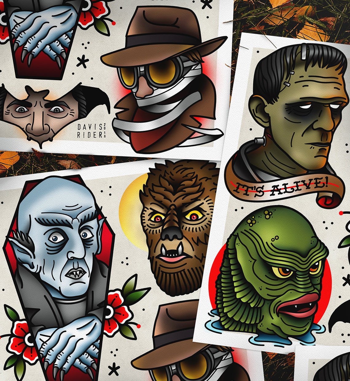 Classic Horror Flash Sheet - Etsy