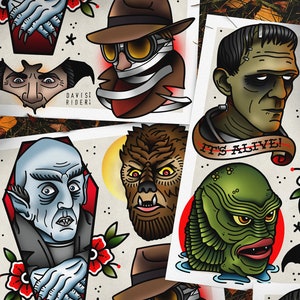 Classic Horror Flash Sheet - Etsy