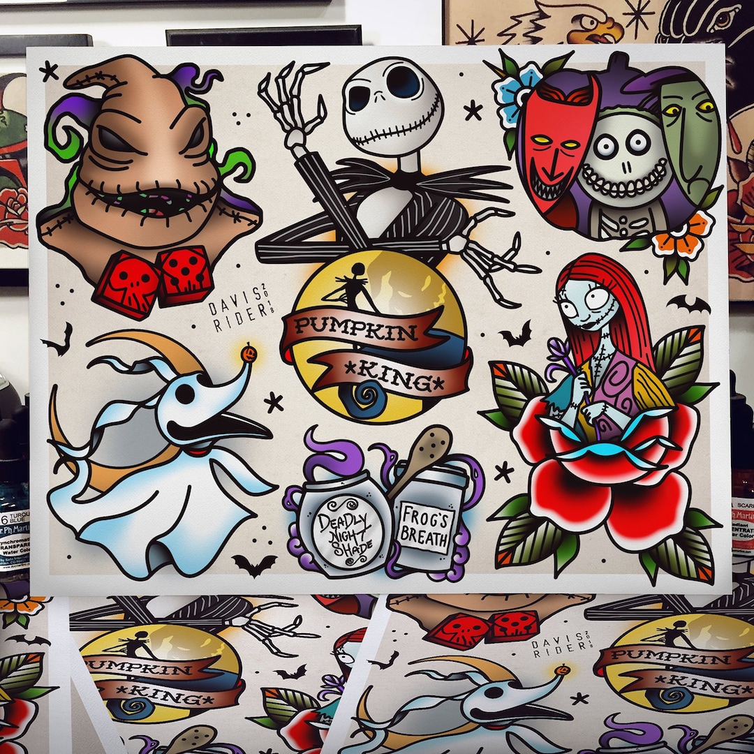 Nightmare Before Christmas Flash Sheet - Etsy