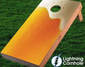 Beer cornhole boards | Etsy