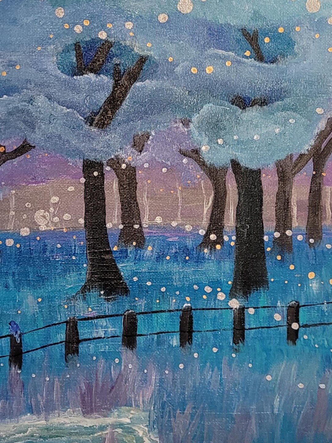 Frozen - Acrylic Painting - Hand-painted One-of-a-kind Wall Decor - Etsy