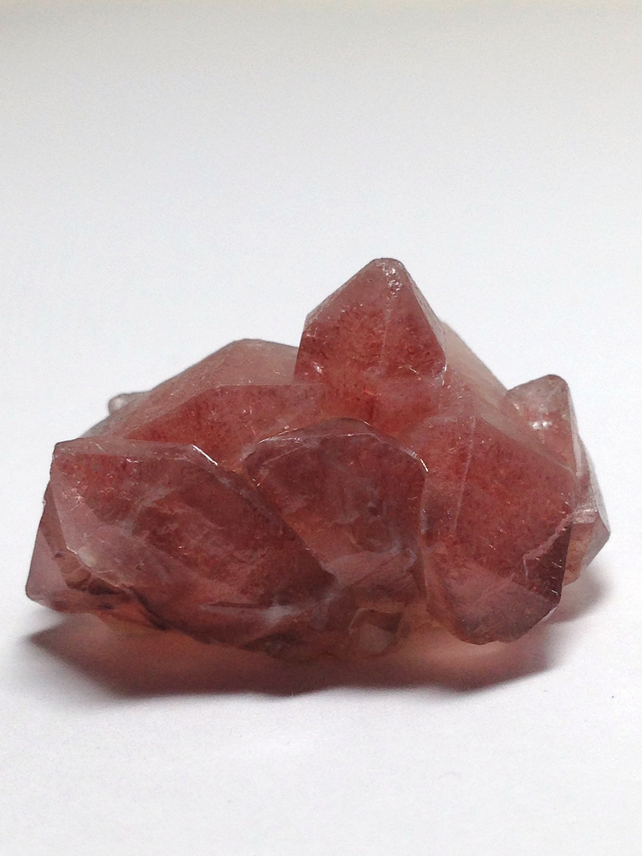 Strawberry Quartz Cluster Rare & Authentic w/ Multiple Translucent ...
