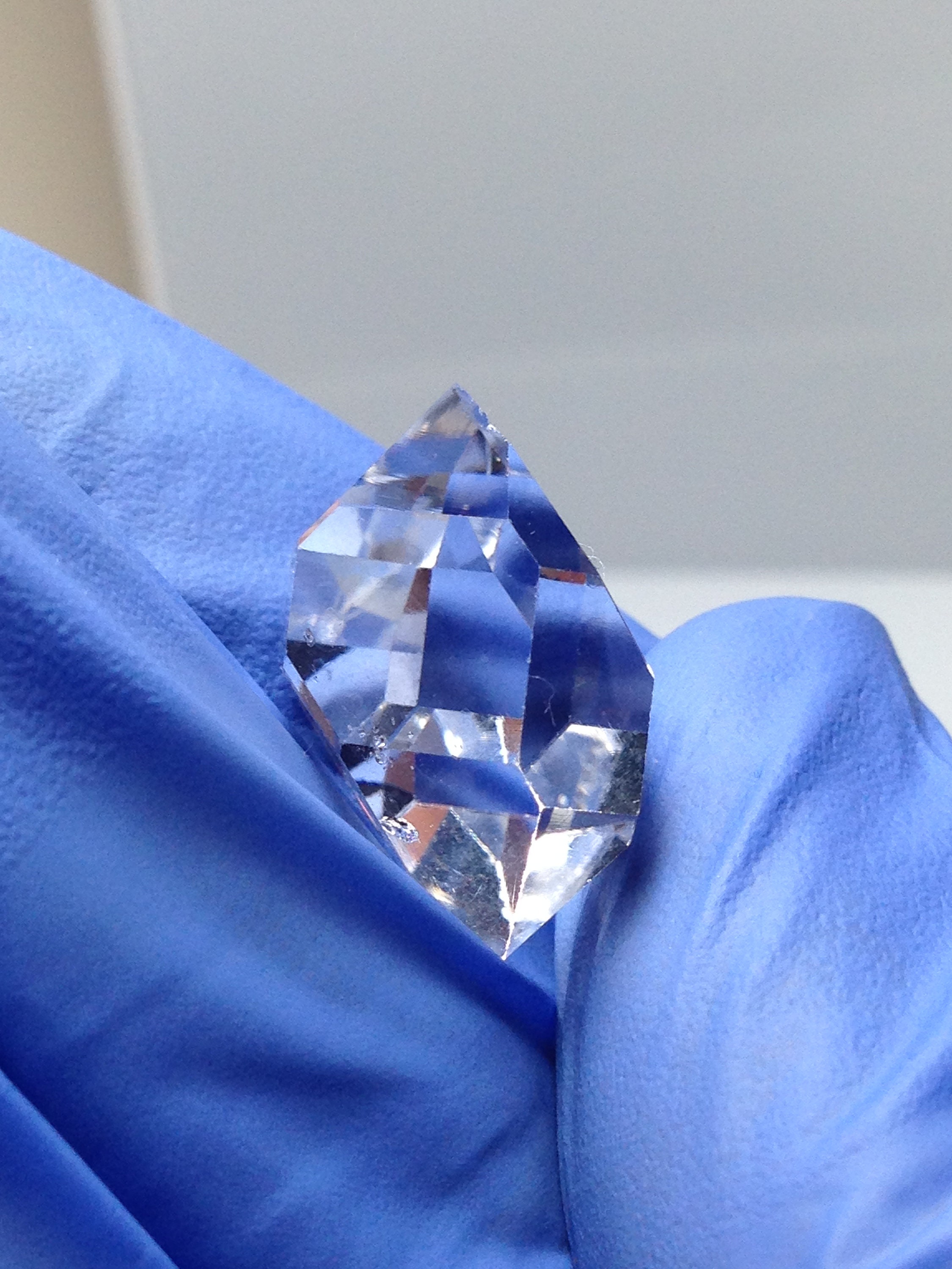 Top Quality Herkimer Diamond Crystal w/ rare 8 Sided Face Left & Right ...