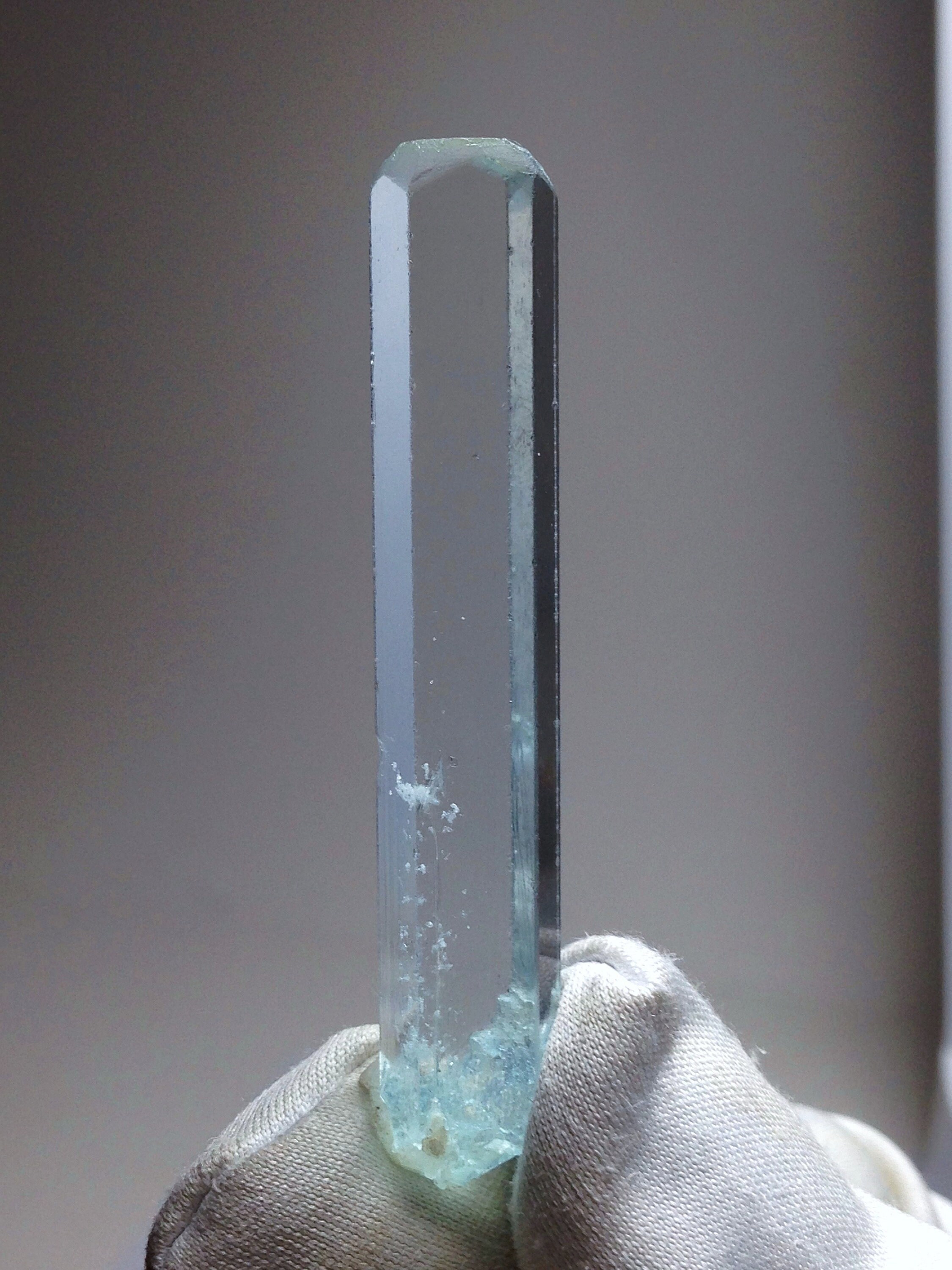 DT Gem Aquamarine Crystal #2 Prismatic Blue Beryl Etched Termination ...
