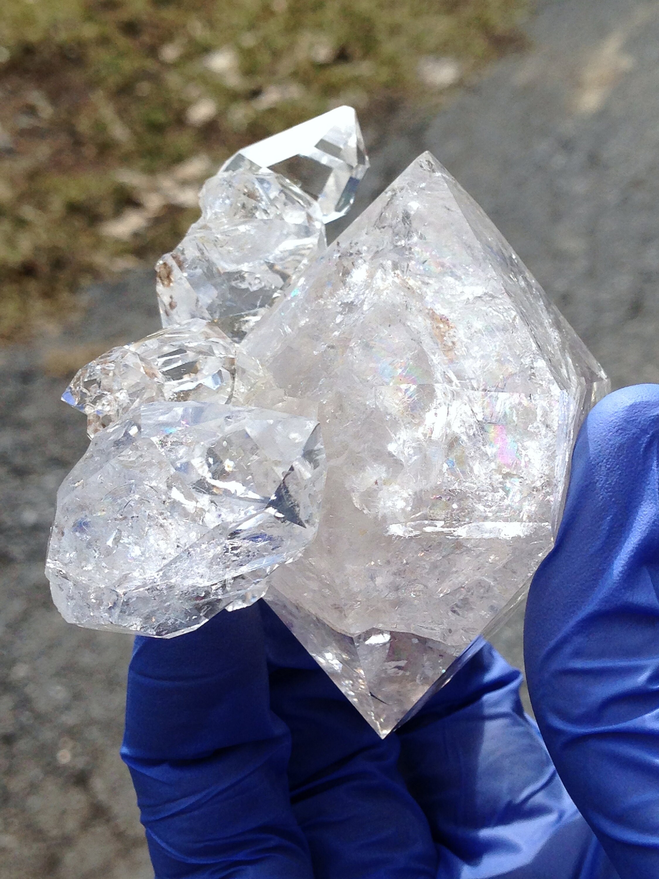Museum Quality Herkimer Diamond w/ Crystal Cluster Arch - 20 Crystals ...