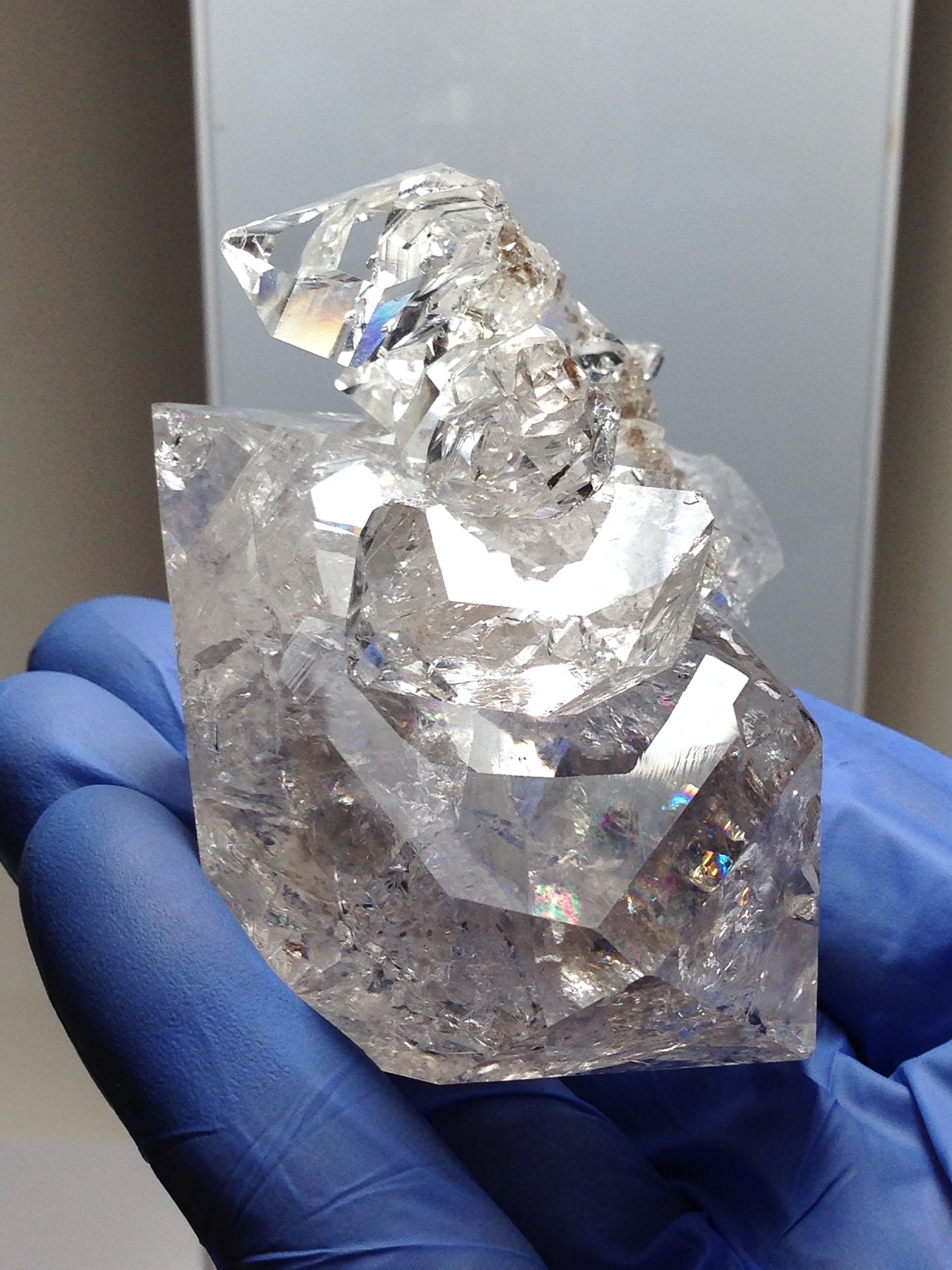 Museum Quality Herkimer Diamond w/ Crystal Cluster Arch - 20 Crystals ...